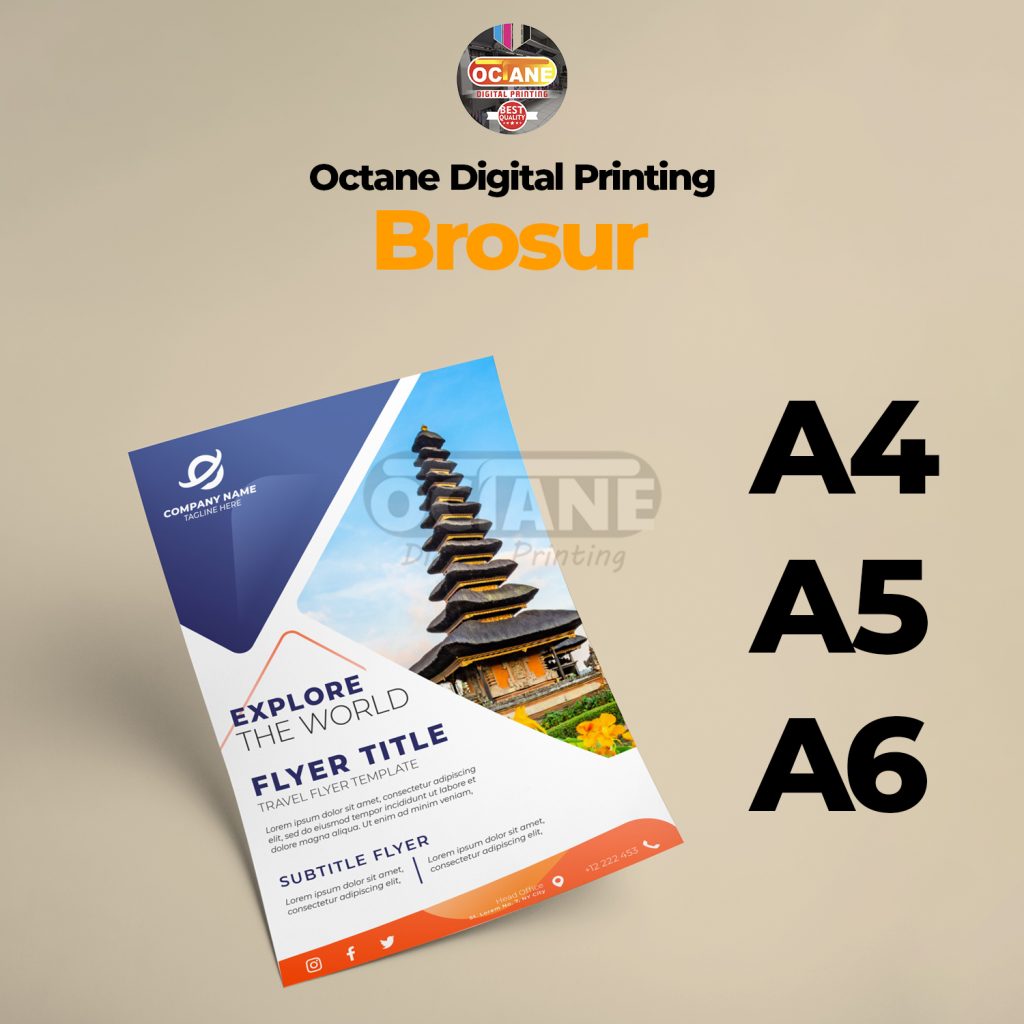 Brosur A4, A5, A6 - Octane Digital Printing