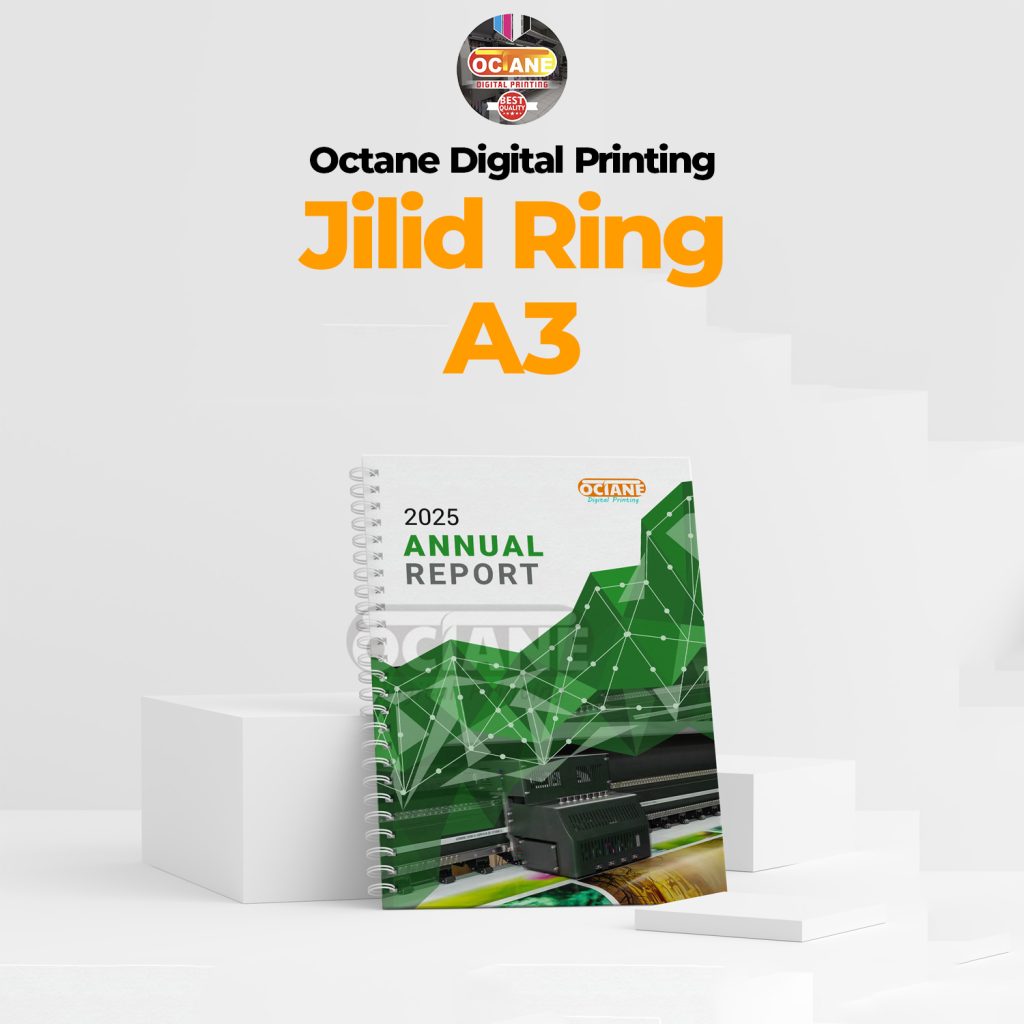 Jilid Ring A3 - Isi HVS 80 Gsm Warna - Octane Digital Printing