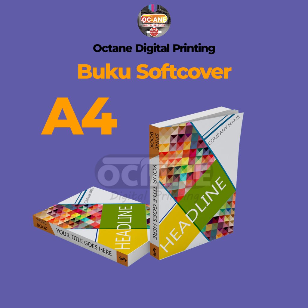 Buku Softcover - Isi HVS 80 Gsm Warna A4 - Octane Digital Printing